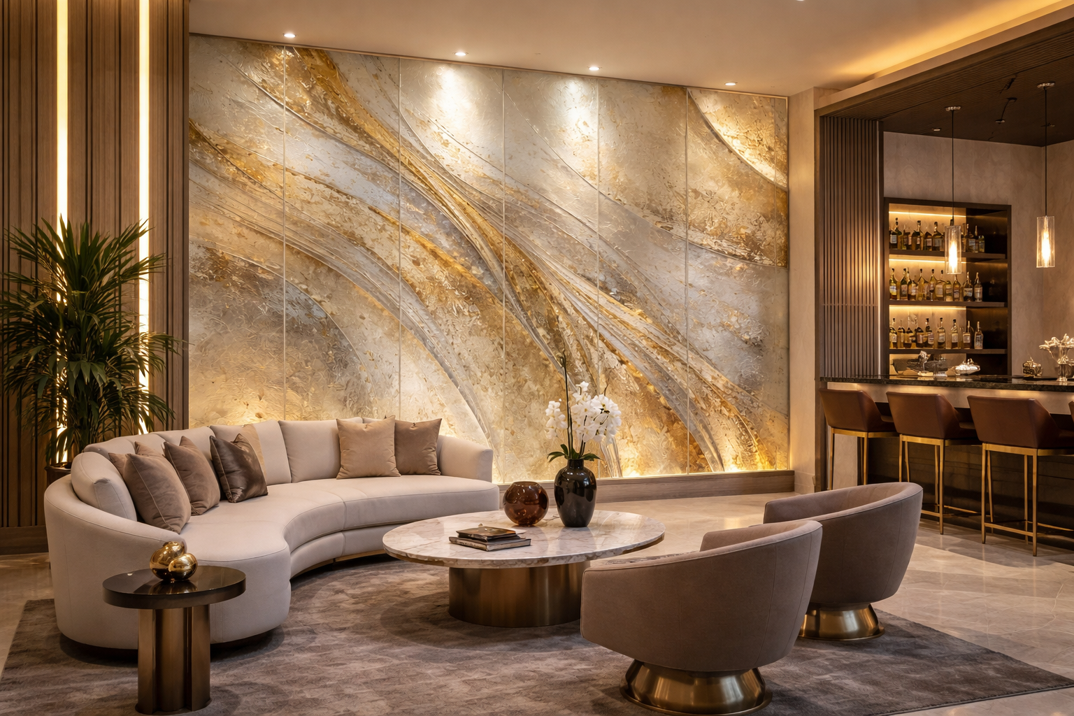 Custom Interior Decorative Glass & Feature Walls in NYC